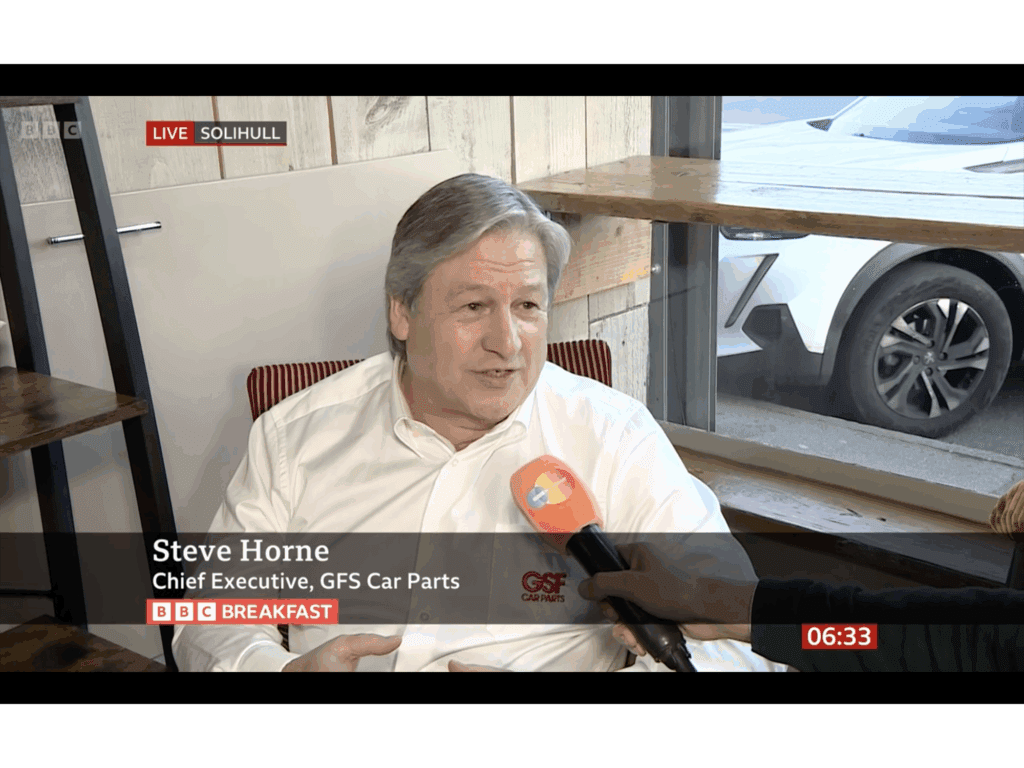 GSF Car Parts CEO reaffirms commitment to garages live on BBC Breakfast ...